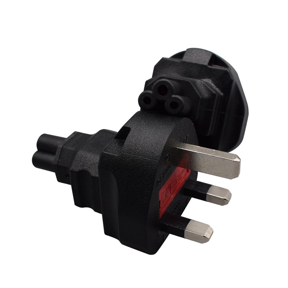 UK to C5 AC Conversion Plug UK Plug Male to IEC320 C5 Female for ...