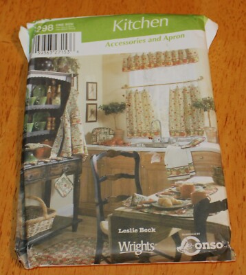 Simplicity ~ PATTERN #5298 KITCHEN ACCESSORIES, APRONS, MITTS, CURTAINS ...