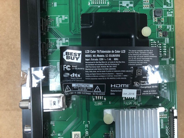 Sharp 229464 Main Board for LC-55LBU591U | eBay