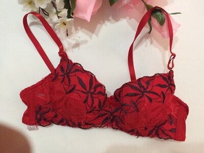 Tabitha Bra size it5b us 38b eu 85b padded underwired Red | eBay
