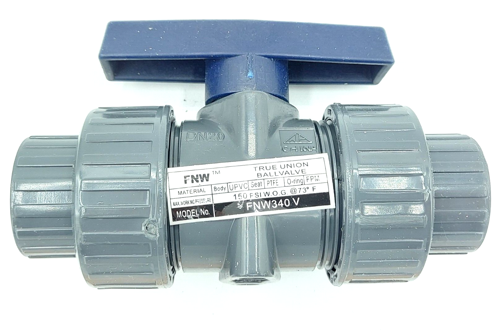 3/4" TRUE UNION BALL VALVE FNW 340V 3/4" 150PSI NPT Threaded OR Socket ...