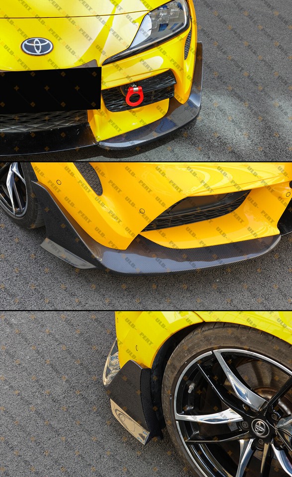 For 20-25 Toyota GR Supra A90 CF-Edition Carbon Fiber Front Bumper Lip ...