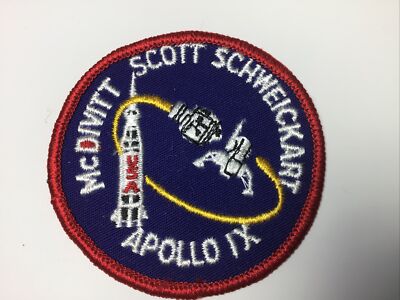3” NASA APOLLO IX (9) CREW PATCH Astronaut Outer Space Flight Spaceship ...