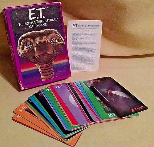 E. T. CARD GAME 1982 EXTRA TERRESTRIAL PARKER BROTHERS NO 756 COMPLETE ...