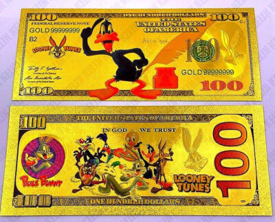 USA ★ BILLET CARTOON POLYMER " OR " DU 100 DOLLARS DAFFY DUCK ★★ G | eBay