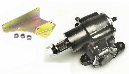 1935-1941 Ford Hot Rod Vega Manual Cross Steering Box Kit with Bracket ...