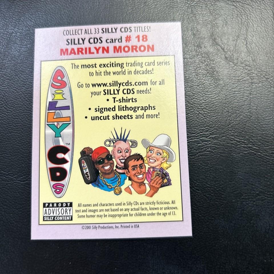 Jb14 Silly Productions Cds CD's #18 Marilyn Moron Marilyn Manson Parody ...