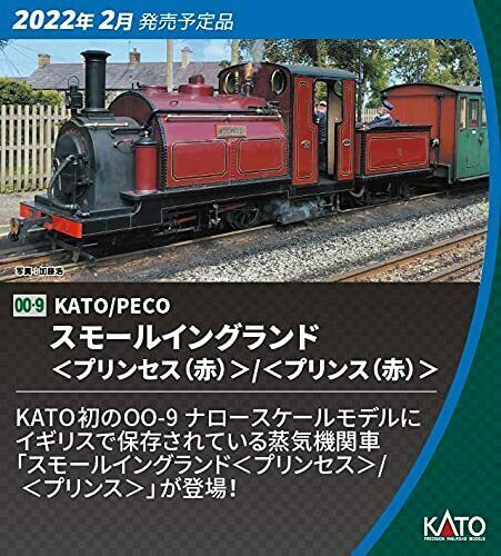 Narrow Gauge KATO / PECO OO-9 Small England Princess Red Train Steam ...