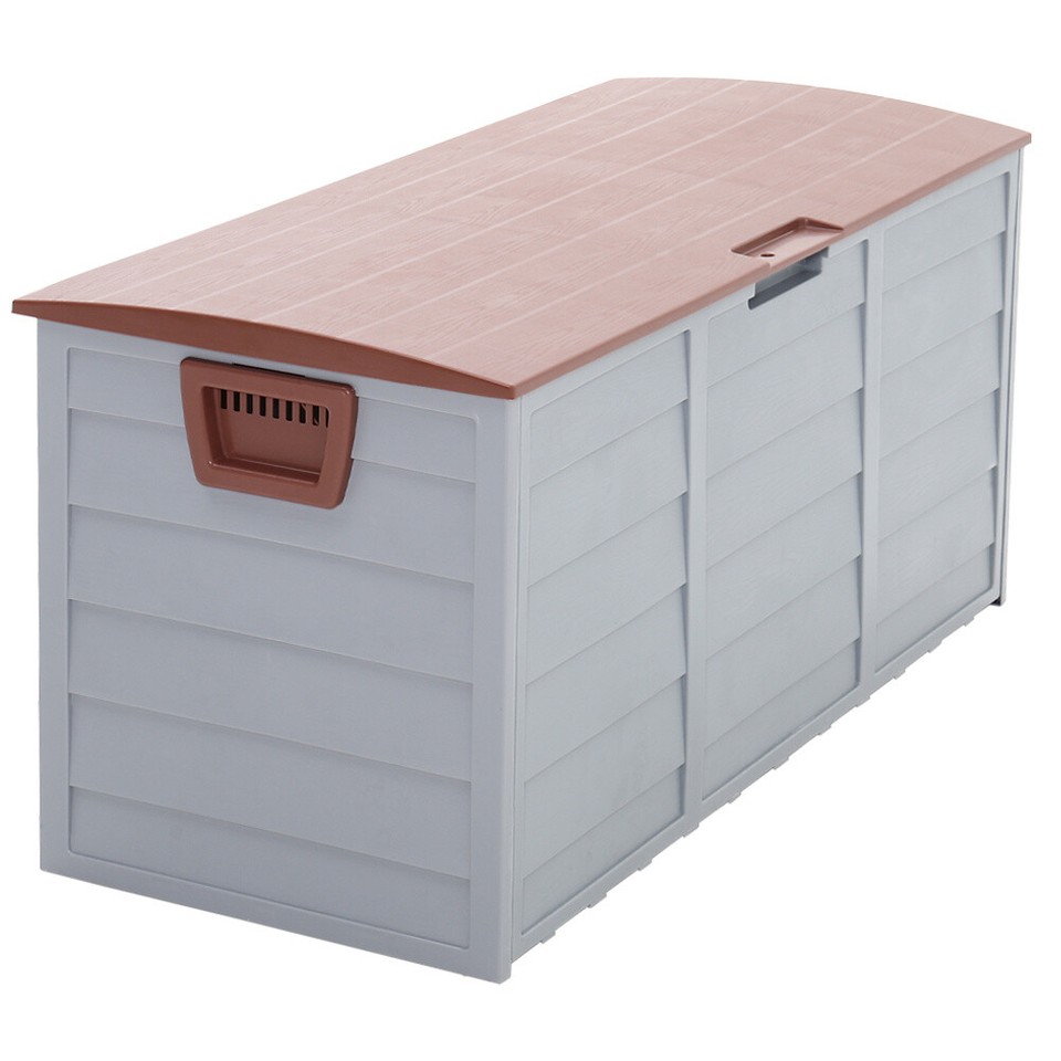 Garden Storage Sheds Chest Organiser Lockable Deck Box Outdoor Storage ...
