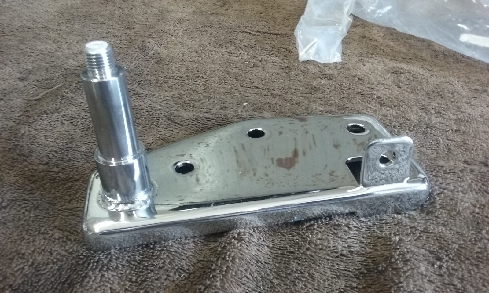HARLEY SHOVELHEAD VINTAGE CHOPPER CHROME REAR BRAKE PEDAL FOR 1970 ...