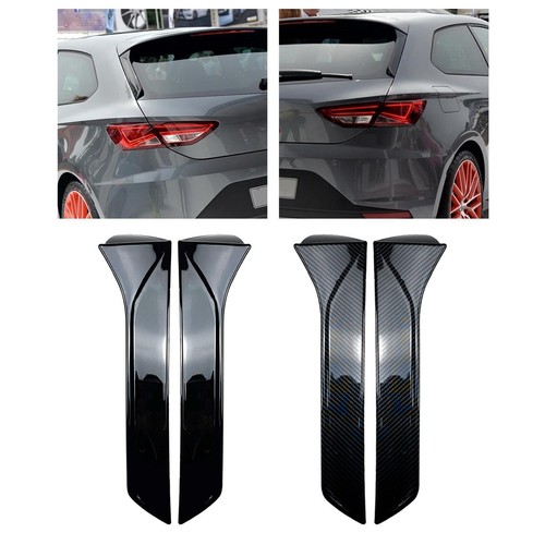 2x Car Window Spoiler Accessories Exterior Rear Wing Side Edge Cover ...