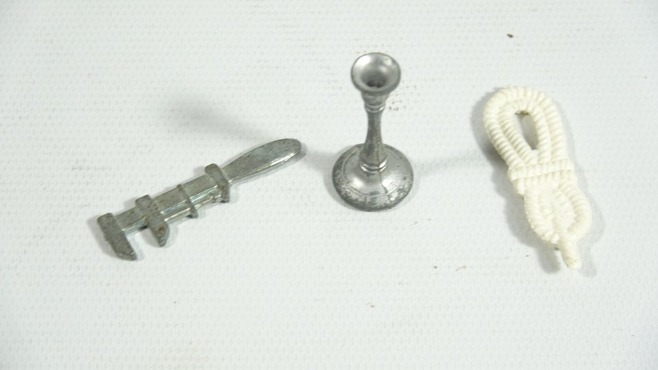 1972 Clue Game Tokens & Weapons - 4 Tokens - Candlestick - Wrench ...