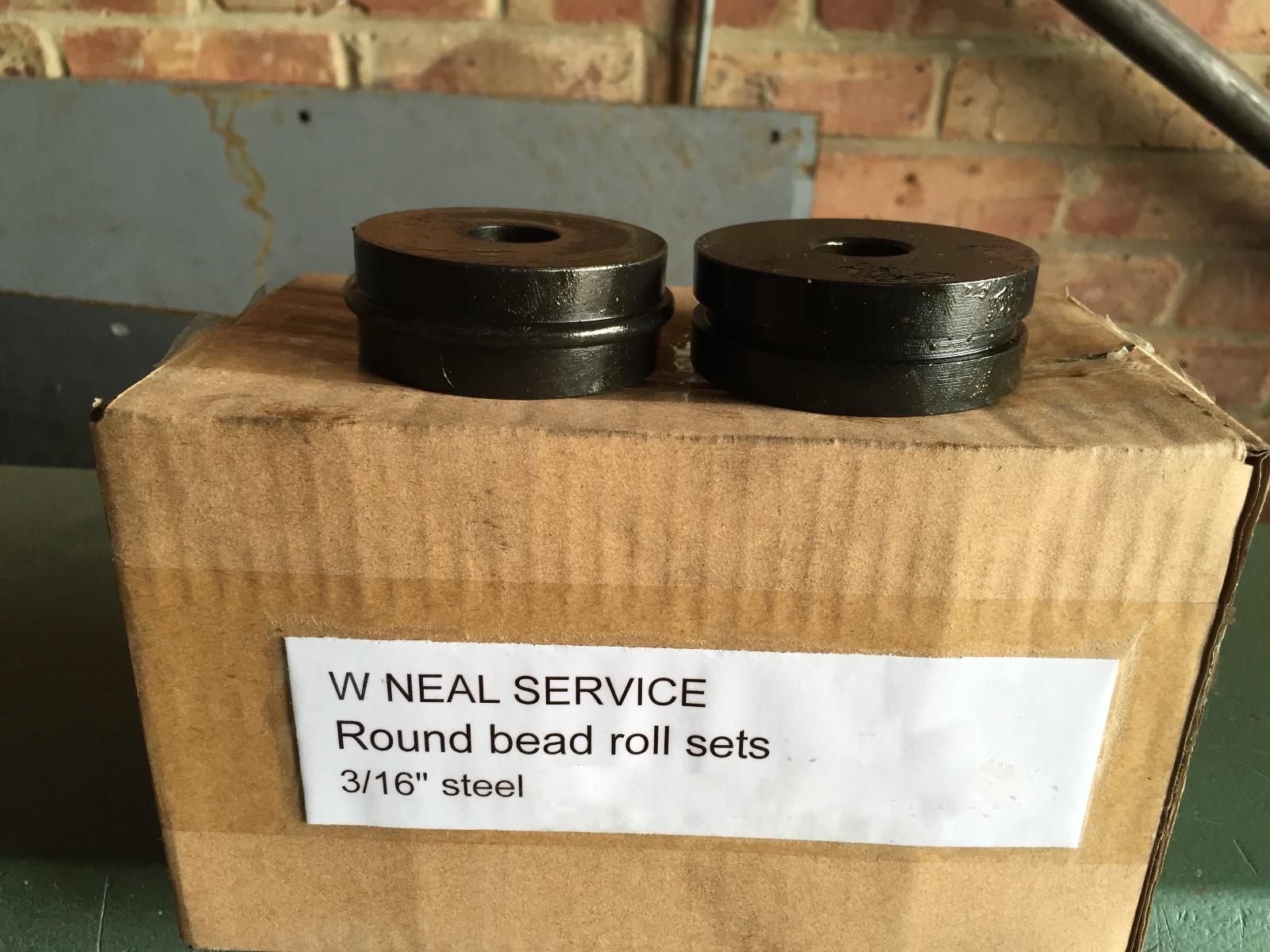 WNS Bead Roller Rolls Dies 3/4" (19mm) ID Round Square Swage Spoiler ...