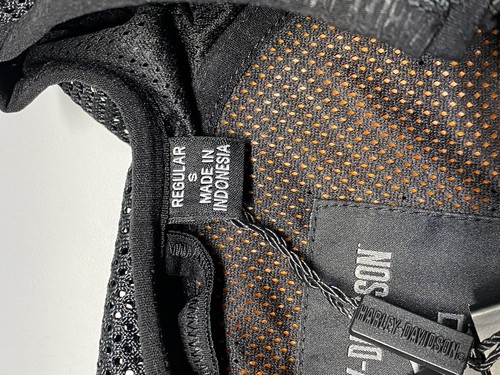 Harley Davidson Mens Jacket Black Size S H-D Shield Riding Mesh Full ...