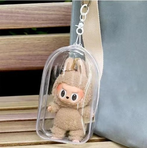 Transparent Protective Storage PVC Plush Dolls Display Bag Organizer ...