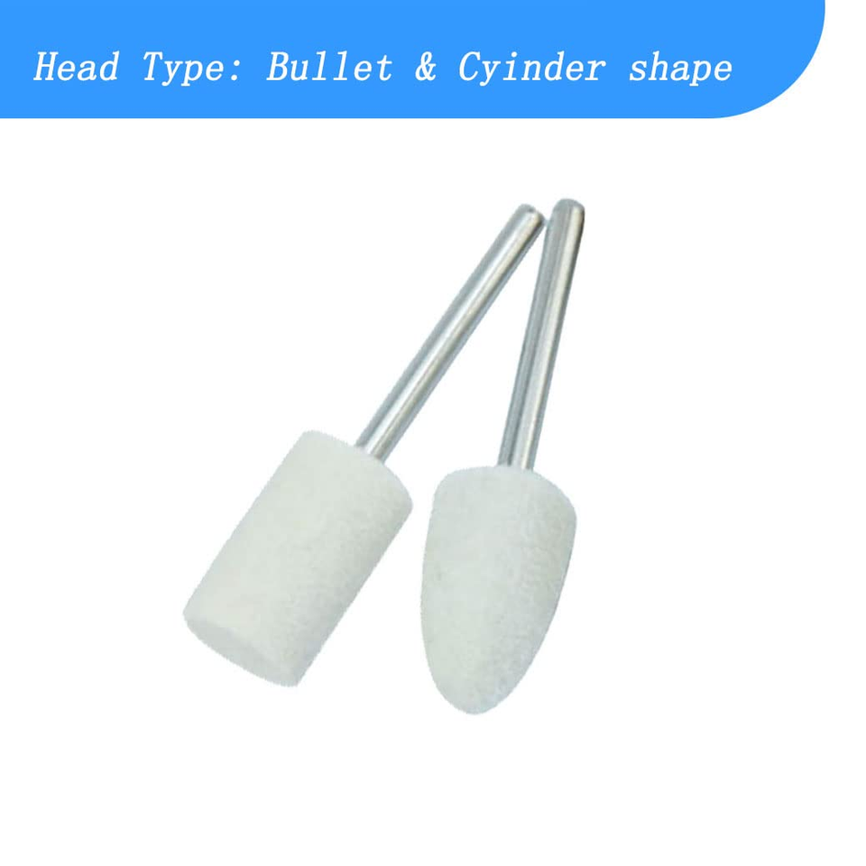 20 Pieces Compressed Wool Polishing Wheels Wool Felt Grinding Bits ...
