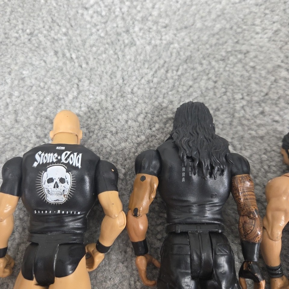 2017 WWE Mattel Stone Cold Steve Austin Wrestling Figure Lot Of 5 Roman ...