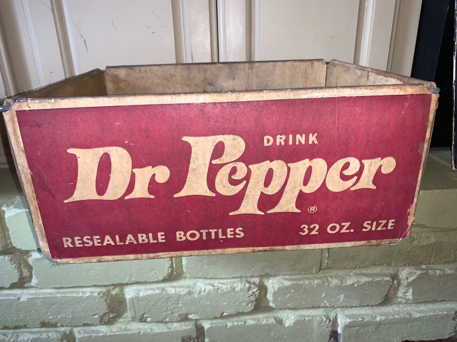DR. PEPPER CARDBOARD SODA CASE VINTAGE / SCARCE 1970s Plastic Coated | eBay