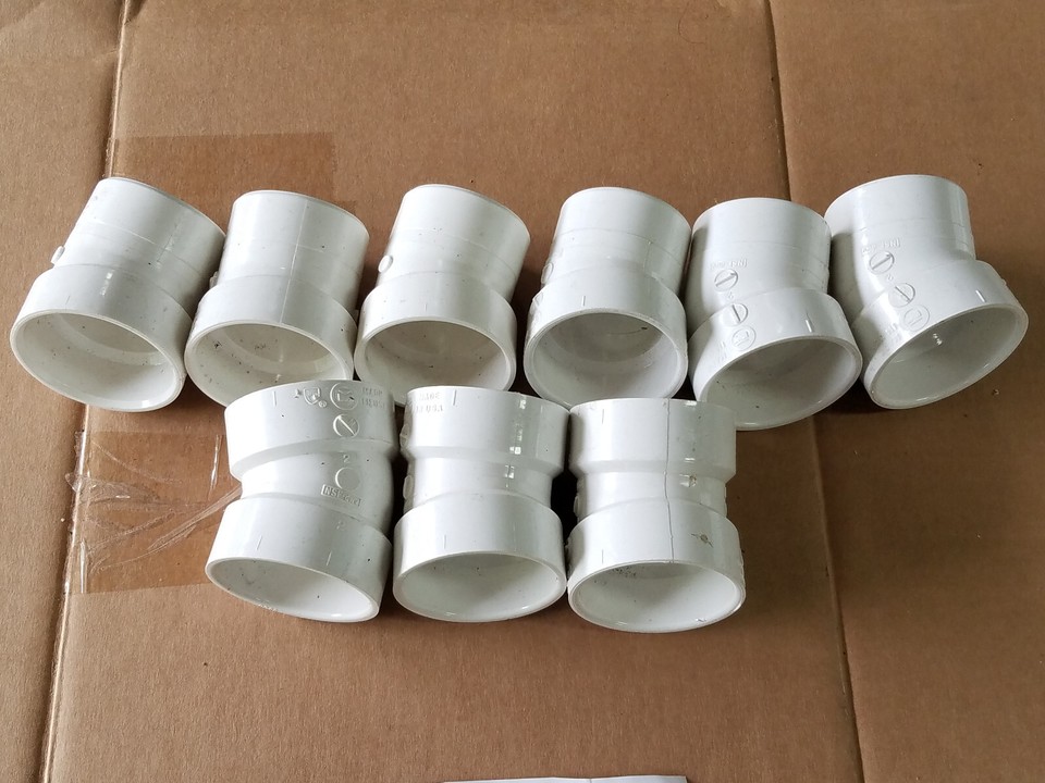 2 inch 22 1/2-Degree PVC Street Elbow 9 pc. Lot new from storage | eBay