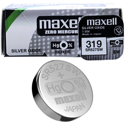 1 x Maxell 319 D319 SR64 V319 SR527SW Watch Battery | eBay UK