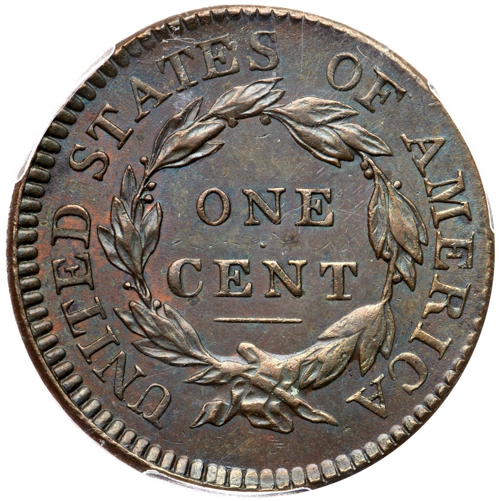 1817 N-16 R-1 PCGS AU 58 15 Stars Matron or Coronet Head Large Cent ...