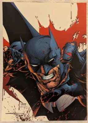 2025 ECCC JIM LEE ALL-STAR BATMAN ART PRINT SIGNED POSTER DC COMICS | eBay