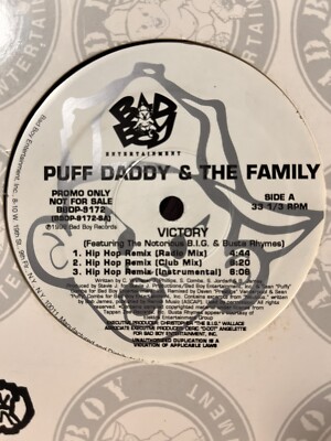 PUFF DADDY & THE FAMILY ft NOTORIOUS B.I.G. Victory Remix 12" Vinyl ...