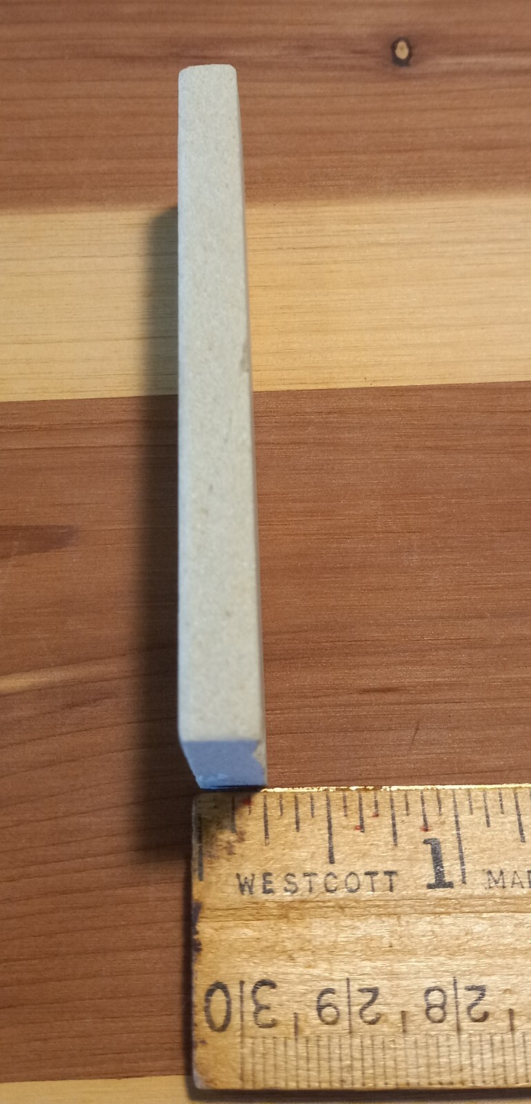 3"x 1"x 1/4" Hard Arkansas Pocket Whetstone w/Fish Hook Groove, Natural ...