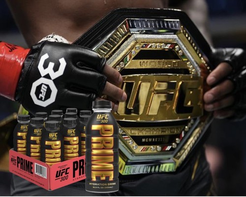 UFC 300 Prime Hydration Case 500ml Slab Sealed Limited Edition ...