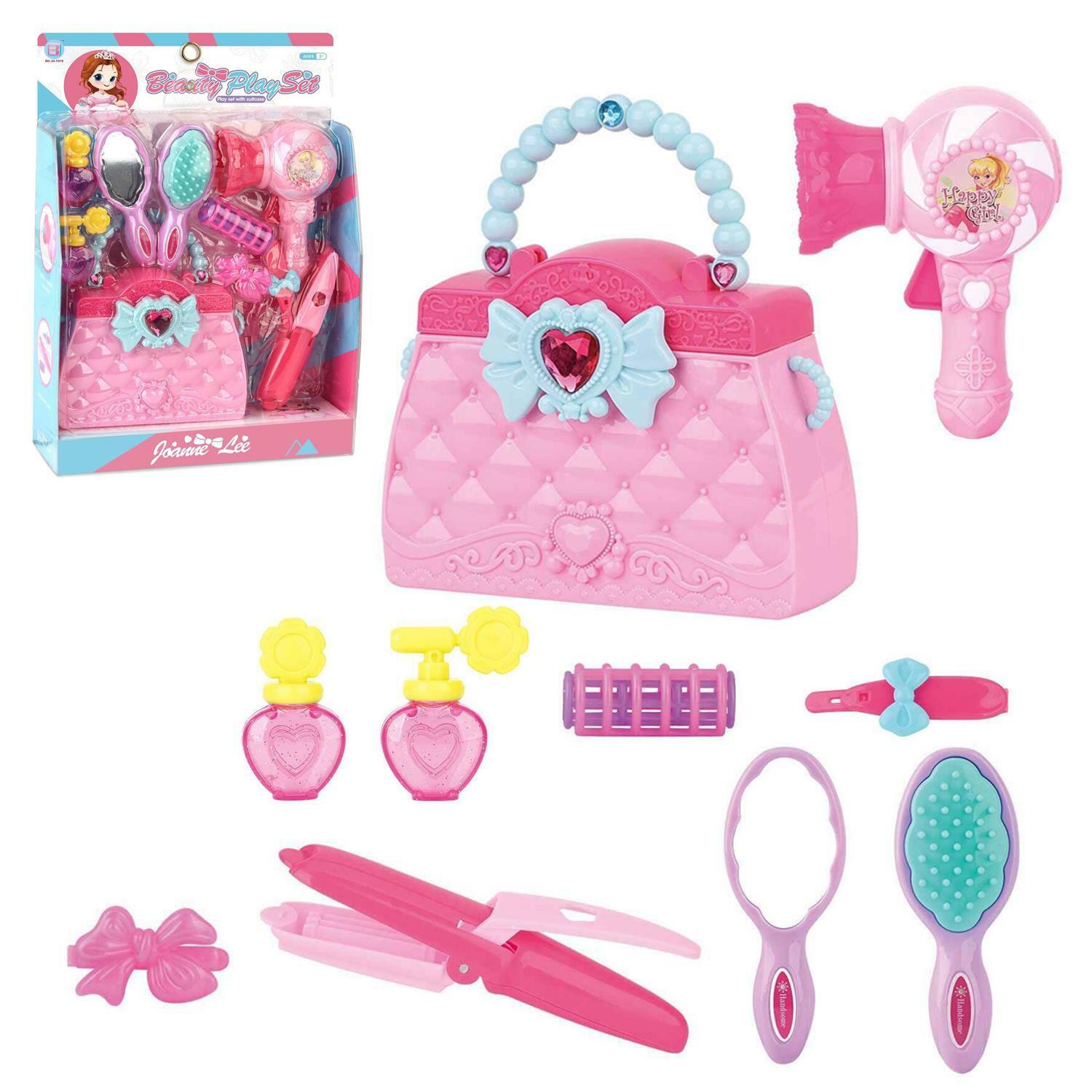 Kids pretend hairdresser sets for girls makeup set toy hair dryer | eBay UK