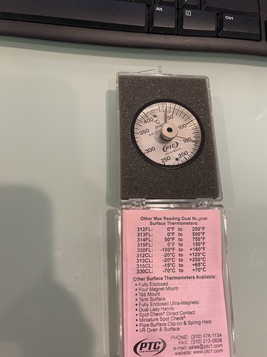 PTC Instruments 314CL Dual Magnet Surface Thermometer With Max Reading ...