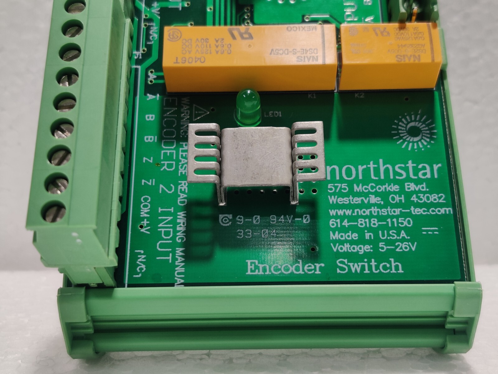Northstar 614-818-1150 Encoder 2 Input 9-0 94V-0 33-04 Encoder Switch ...