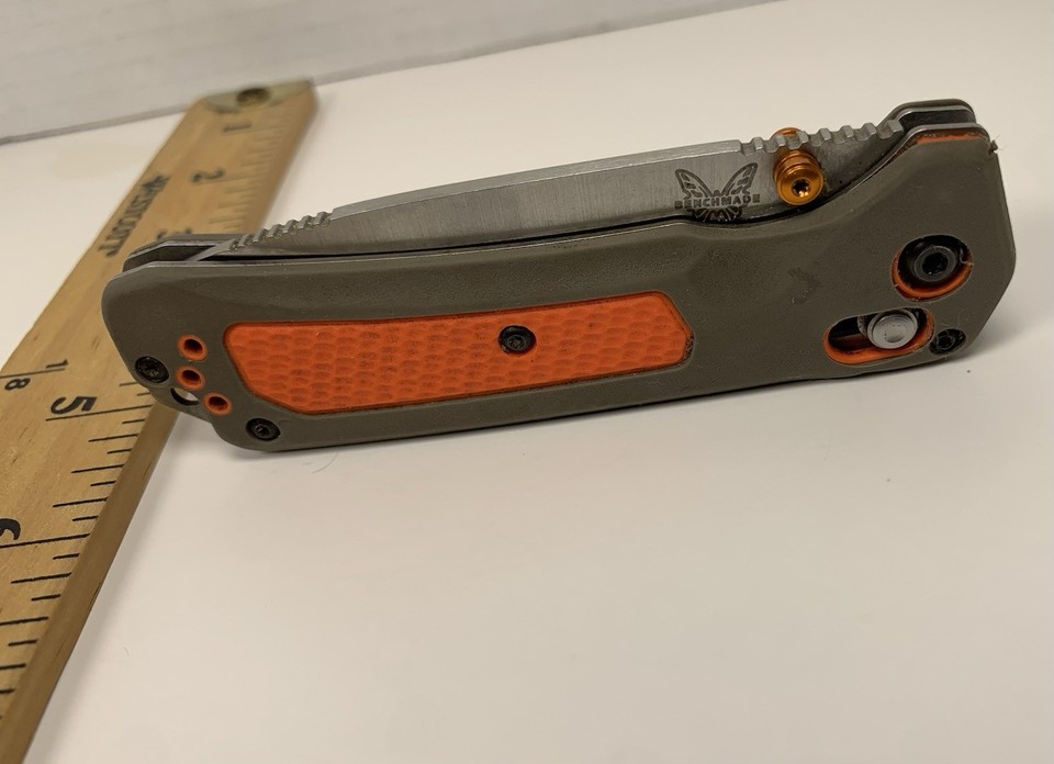 Benchmade 15061 Hunt Grizzly Ridge Folding Knife S30V Orange/Gray ...