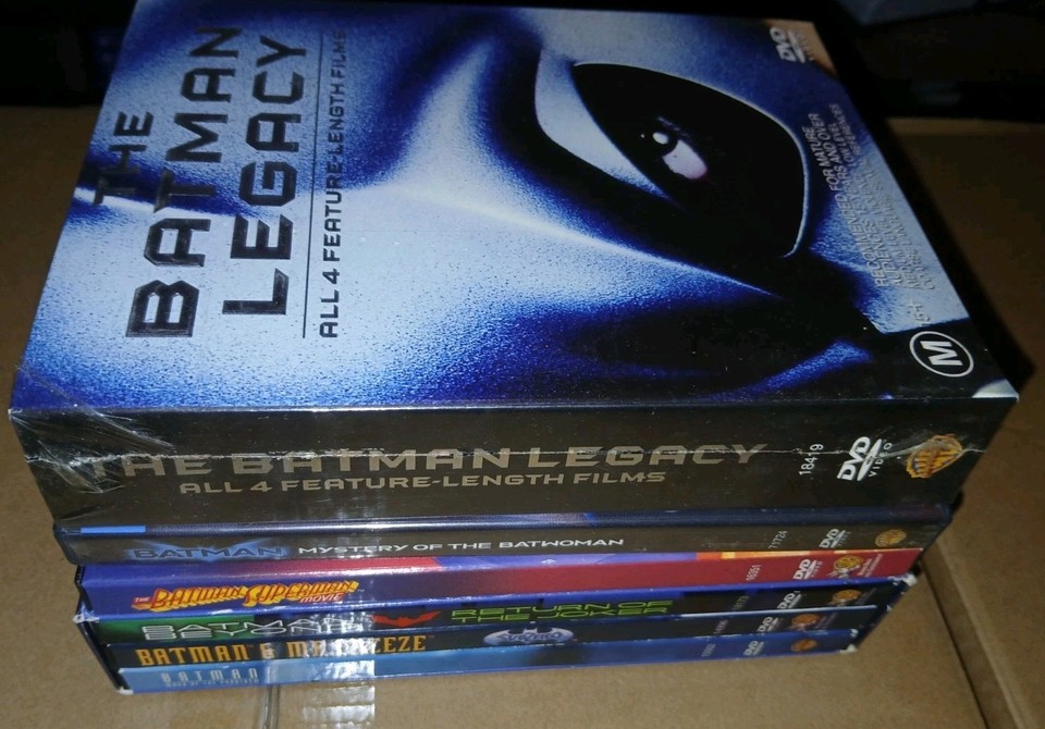 Batman Movie Collection Box Set Dvd Phantasm Superman Animated Lot Dc ...