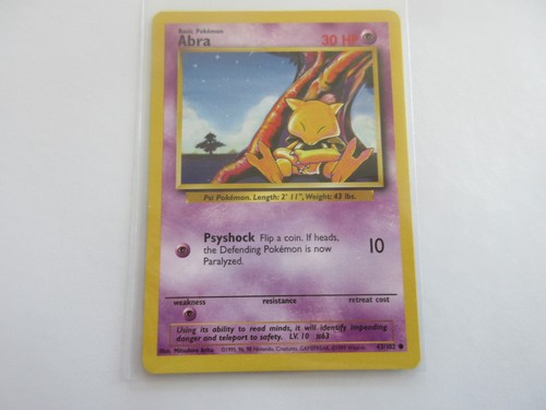 Abra Base Set Pokemon Card LP | eBay