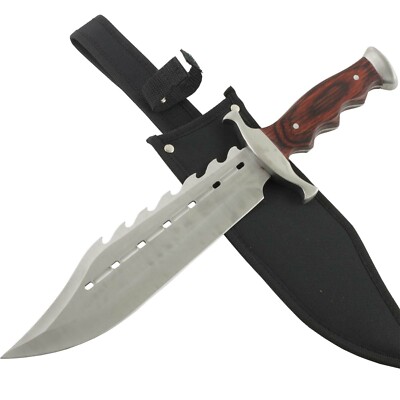 Timber Rattler Sinful Spiked Bowie 15" Hunting Skinning Knife TR83 ...