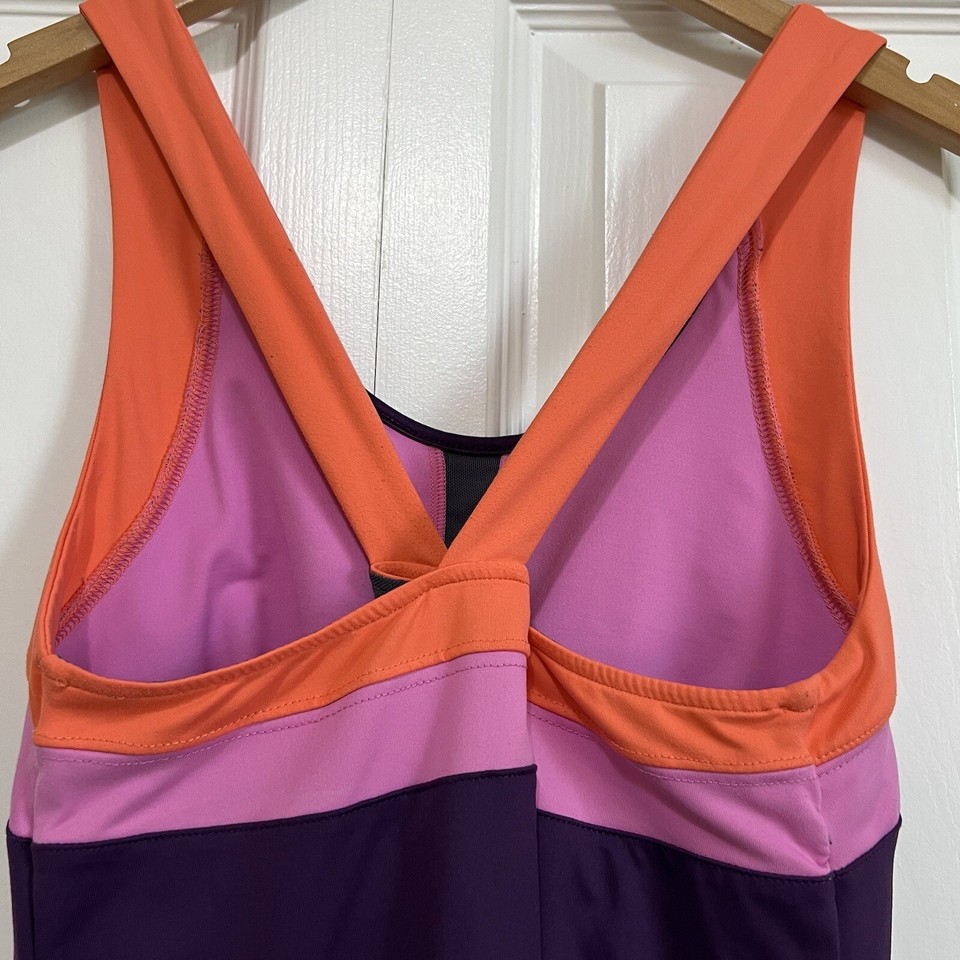 Title Nine Colorblock Crossback Activewear Dress Medium | eBay
