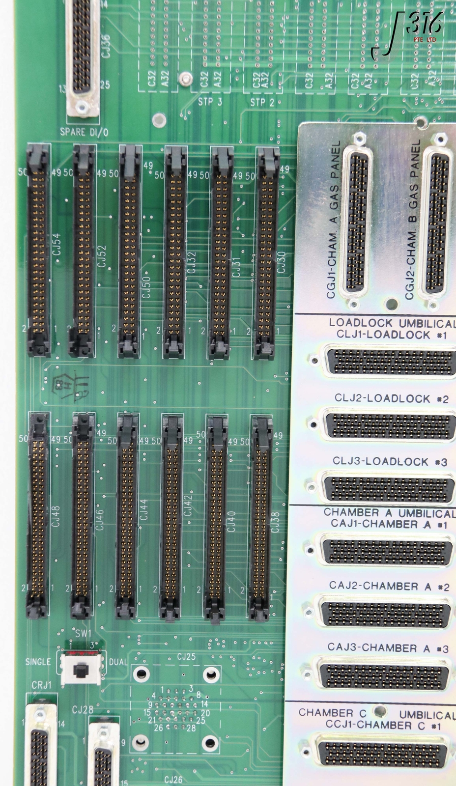 36596 APPLIED MATERIALS PCB ASSY, D-SUB CENTURA I/O BACKPLANE 0100 ...