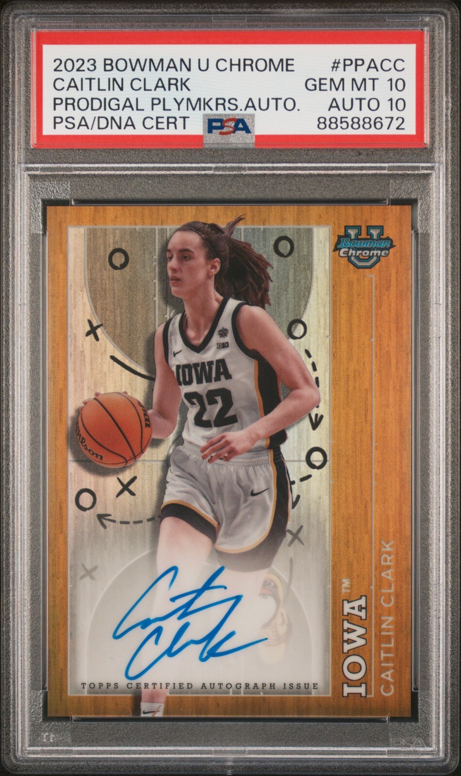 Caitlin Clark Autographed Signed 2023 Prodigal Playmakers PSA Gem Mint ...