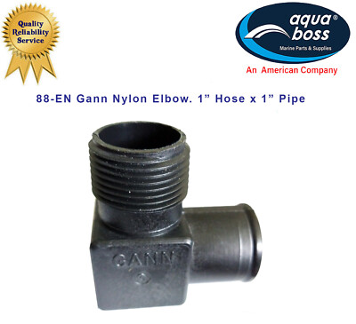 88-EN Gann Nylon Elbow. 1” Hose x 1” Pipe Glass Reinforced | eBay