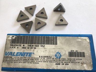 Valenite Carbide Inserts - TNEA-322 VC2 - Qty. 7 - NEW! | eBay