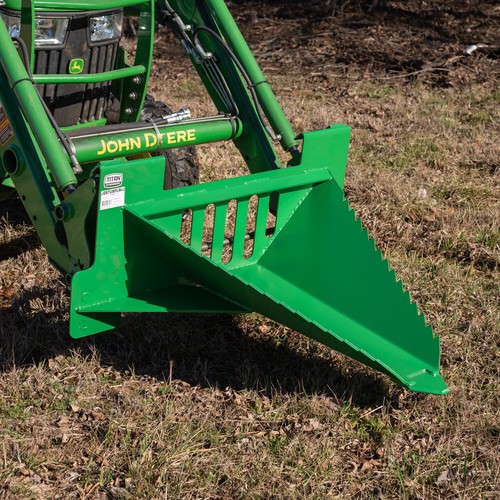 Titan Attachments Economy Series Stump Bucket Tree Scoop V2, Fits John ...