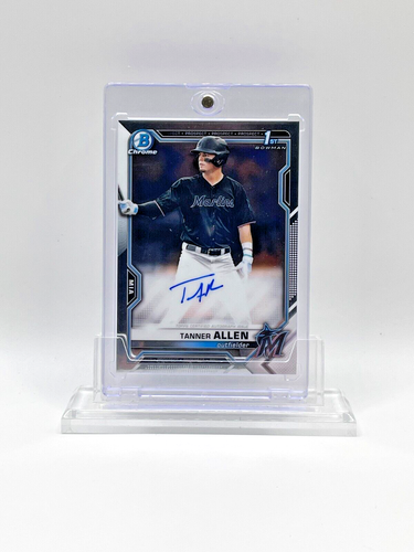 Tanner Allen 2021 1st Bowman Draft Chrome RARE AUTO Original Rookie ...