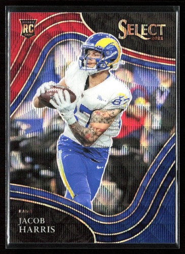 Jacob Harris 2021 Panini Select Tri-Color Prizm RC /75 #380 Los Angeles ...