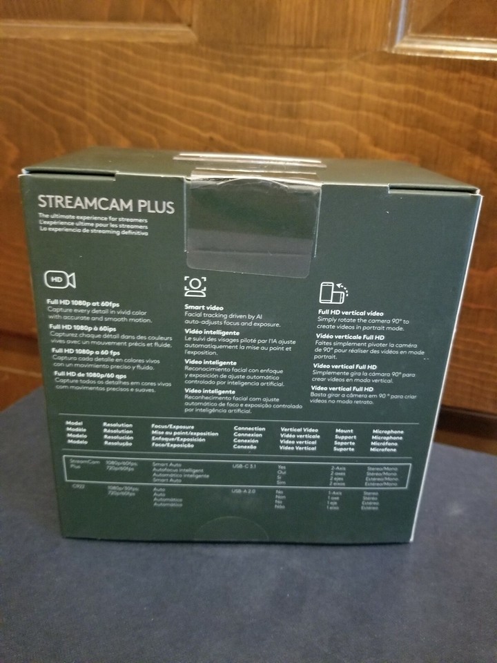 Brand New Logitech StreamCam Plus w/ Tripod - Graphite - In Hand & Fast ...