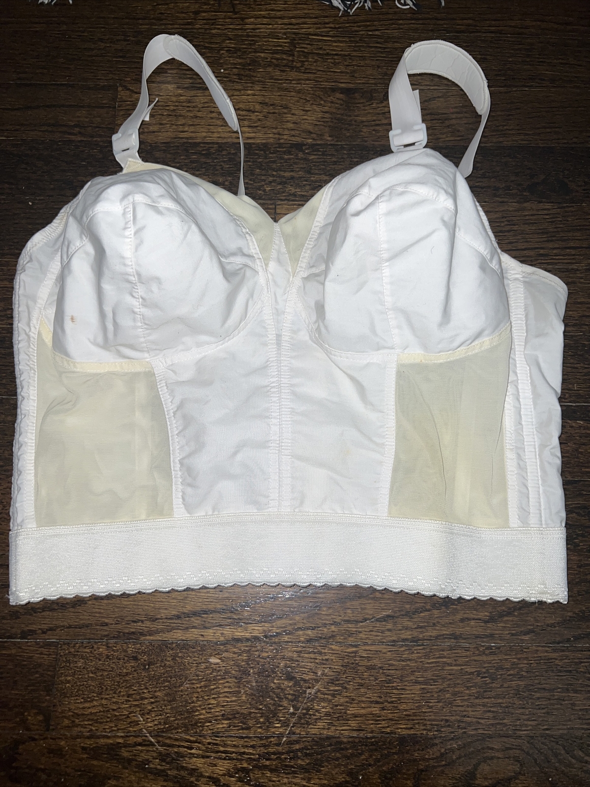 Vintage EXQUISITE Form Ful-ly White Off White Corset … - Gem