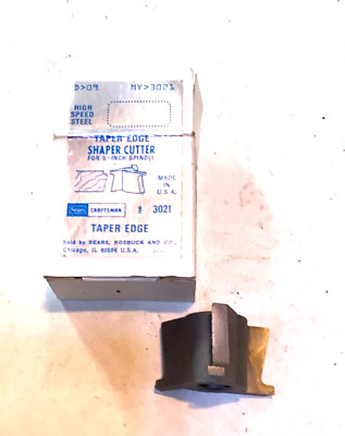 Craftsman shaper cutter 9.3021 taper edge for 1/2" spindles | eBay