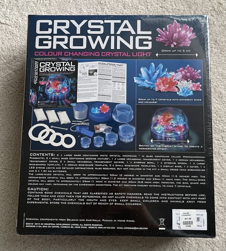 Crystal Growing. Colour Changing Crystal Light | eBay