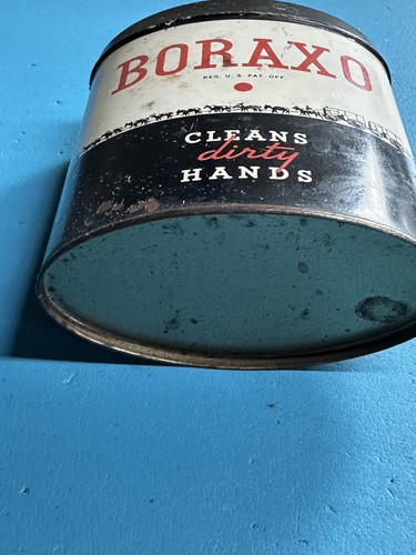 VTG Boraxo Powdered Hand Soap Tin Can 8 oz Borax & Chemical Co, 20 Mule ...