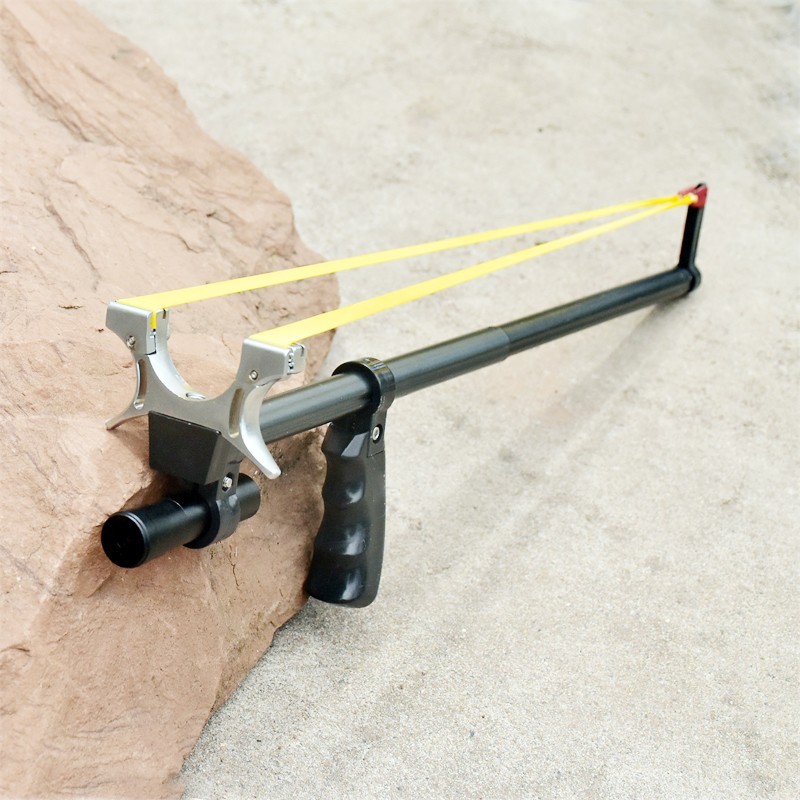 Outdoor Telescopic Slingshot with Red Laser Aim Hunting Slingshot ...